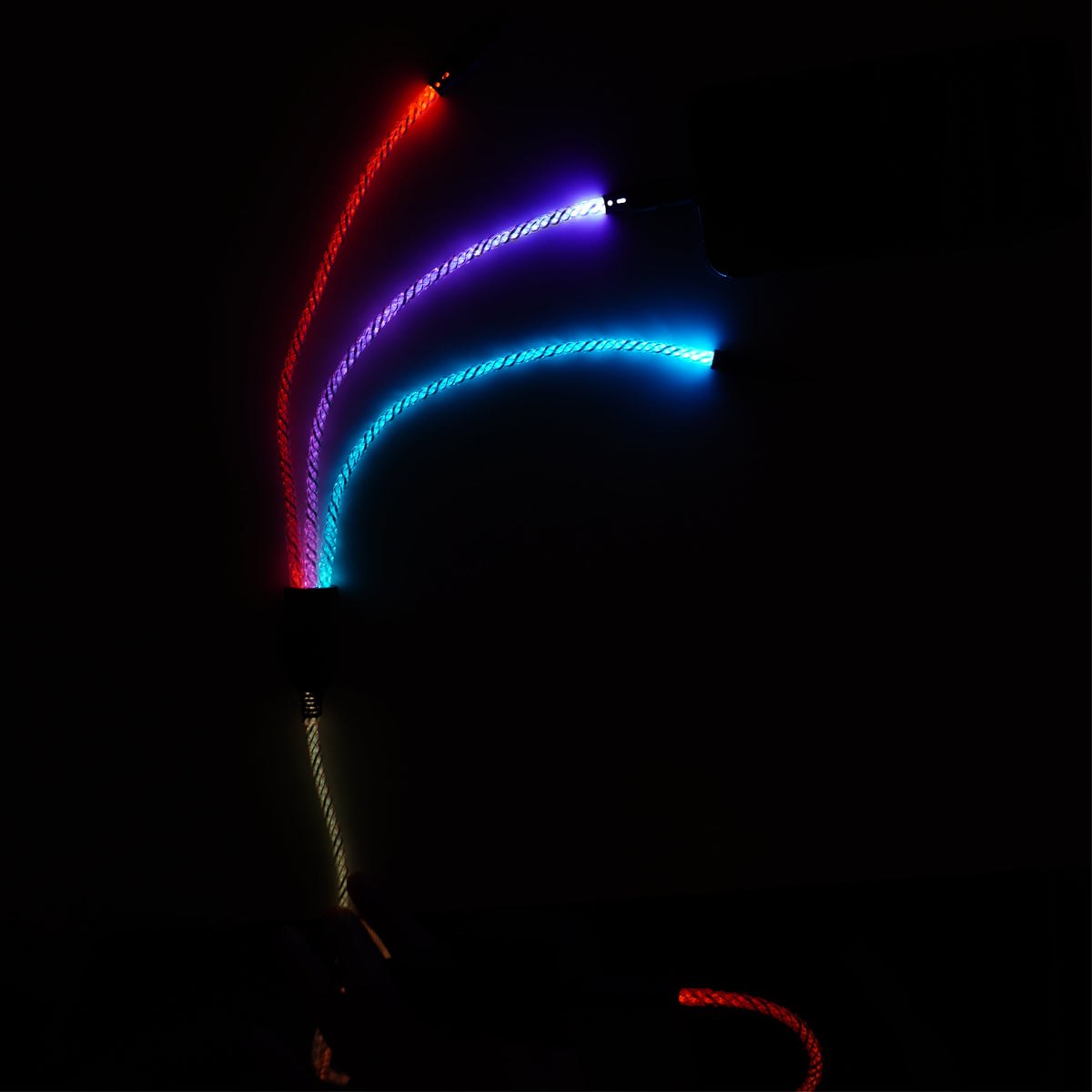 Amaze 4FT 3 in 1 LED Light Up Cable (RGB Light) | Amaze Store